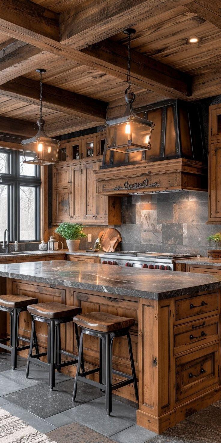 Top 27 Rustic Wood Kitchen Island Designs for Modern Homes